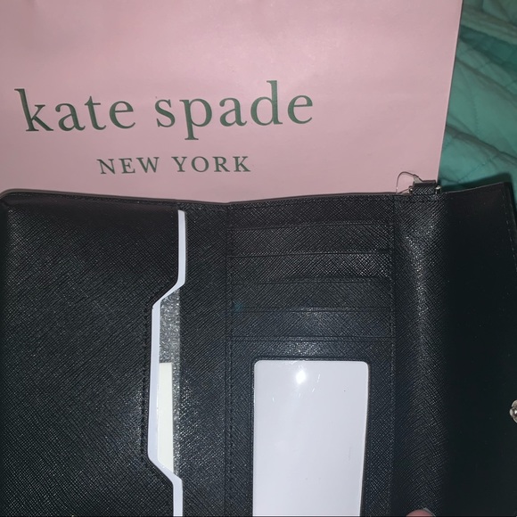 kate spade | Accessories | Kate Spade Cameron Phone Wallet Holder Black ...